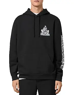 ALLSAINTS Troglodyte Graphic Cotton Hoodie