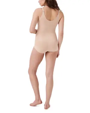 Spanx Oncore Open-bust Panty Bodysuit - Soft Nude