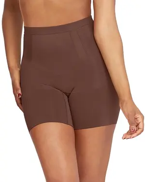 Spanx Oncore Mid-thigh Shorts Chestnut Brown
