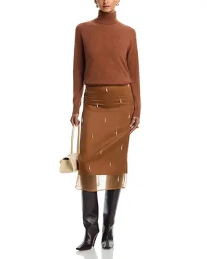 Bloomingdale'S Cashmere Turtleneck Sweater - Nutmeg