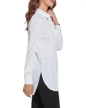 Lyssé Schiffer Long Sleeve Button Down Top - White