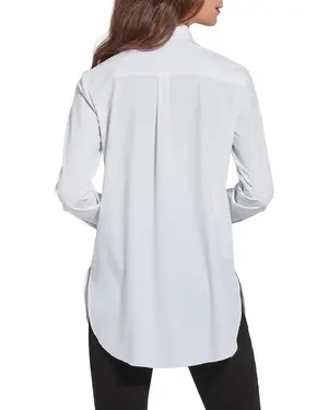 Lyssé Schiffer Long Sleeve Button Down Top - White