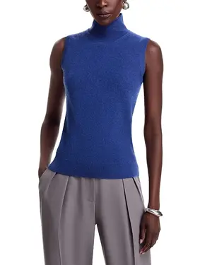 Bloomingdale'S C Exclusive Sleeveless Cashmere Sweater - Dark Denim
