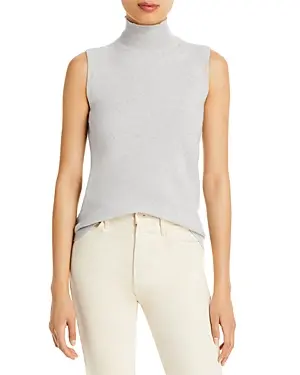 Bloomingdale'S C By Bloomingdale's Exclusive Sleeveless Cashmere Sweater Light Gray