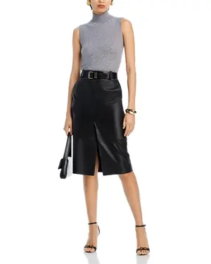 Bloomingdale'S C Sleeveless Cashmere Sweater - Medium Gry