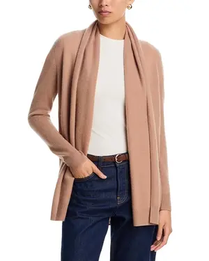 Bloomingdale'S Cashmere Open-front Cardigan - Camel