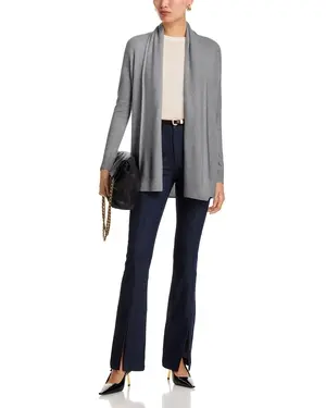 Bloomingdale'S Cashmere Open-front Cardigan - Medium Gray