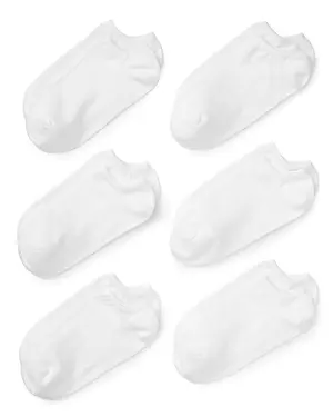 Hue Liner Socks, Set Of 6 - White