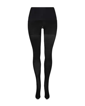 Commando Opaque Control Top Tights - Black