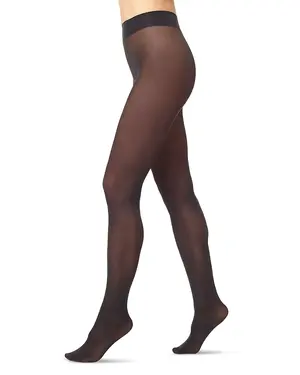 Hue Opaque Sheer Tights - Black