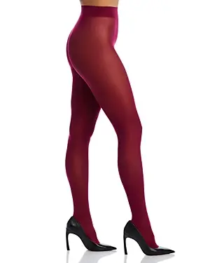 Hue Opaque Sheer Tights Garnet