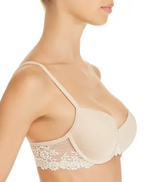 Wacoal Embrace Lace Petite Push-up Bra - Sand