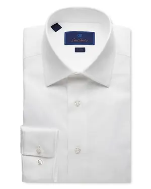 DAVID DONAHUE Royal Oxford Trim Fit Dress Shirt