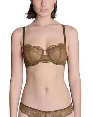 Simone Perele Karma Lace Demi Bra Adventure Green