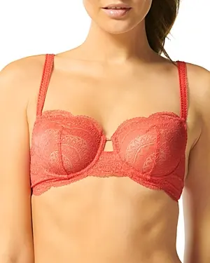 Simone Perele Karma Lace Demi Bra Folly Red