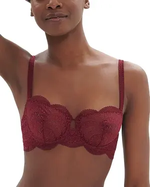 Simone Perele Karma Lace Demi Bra Spinel Red