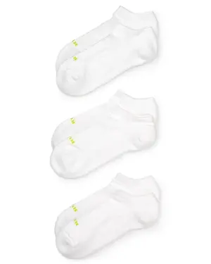 Hue Air Cushion No-show Socks Set Of 3 - White