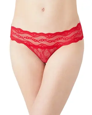 Wacoal B. Tempt'd Lace Kiss Bikini - Crimson Red