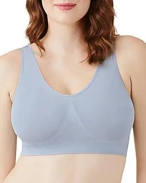 Wacoal B. Smooth Wireless Padded Bralette Blue Fog
