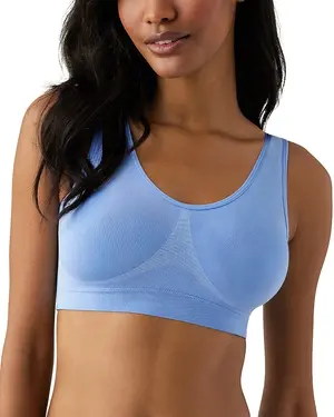 Wacoal B. Smooth Wireless Padded Bralette Blue Hydrangea