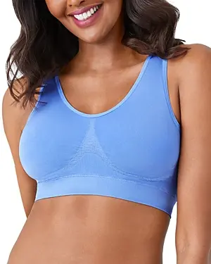 Wacoal B. Smooth Wireless Padded Bralette Blue Yonder