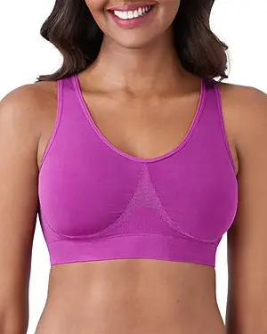 Wacoal B. Smooth Wireless Padded Bralette Hollyhock