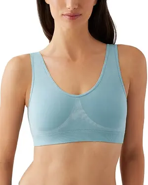 Wacoal B. Smooth Wireless Padded Bralette Stone Blue