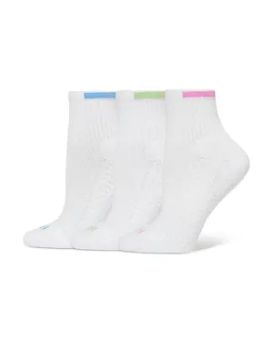Hue Air Cush Mini Crew Socks Set Of 3 - Tipped Pack