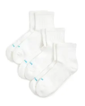 Hue Air Cush Mini Crew Socks Set Of 3 - White