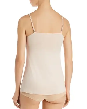 Hanro Satin Deluxe Spaghetti Strap Camisole - Natural