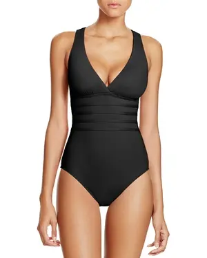 La Blanca Island Goddess One Piece Swimsuit - Black