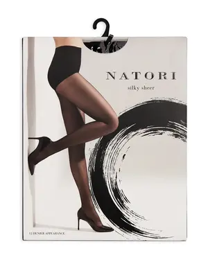 Natori Crystal Sheer Tights - Black