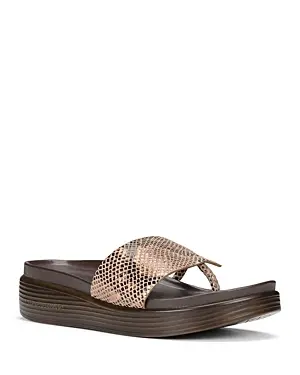 DONALD PLINER Donald Pliner Fifi Platform Wedge Sandals Natural