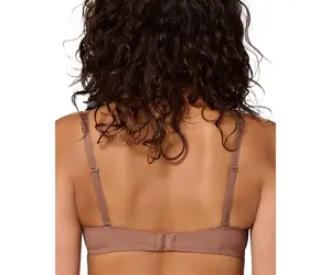 Simone Perele Saga Lace Mesh Demi Bra - Tender Brown