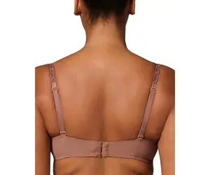 Simone Perele Saga Lace Mesh Demi Bra - Tender Brown