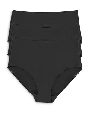 TC FINE INTIMATES Micro Briefs, Set Of 3 Deep Black