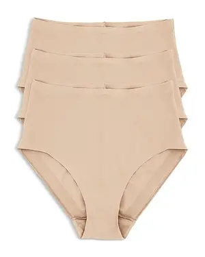 TC FINE INTIMATES Micro Briefs, Set Of 3 - Warm Beige