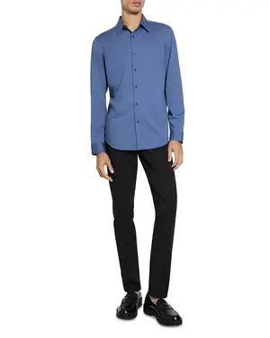 Theory Sylvain Shirt In Structure Knit - Bering
