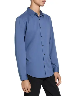 Theory Sylvain Shirt In Structure Knit - Bering