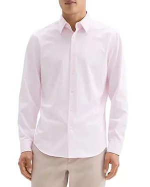Theory Sylvain Shirt In Structure Knit Dogwood