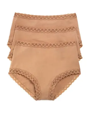 Natori Bliss Full Briefs, Set Of 3 Cafe