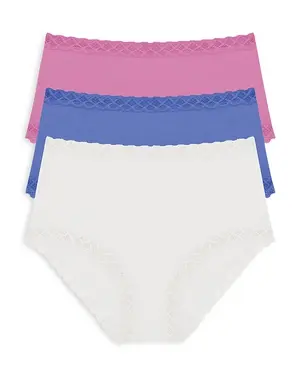 Natori Bliss Full Briefs, Set Of 3 Ivory Pack