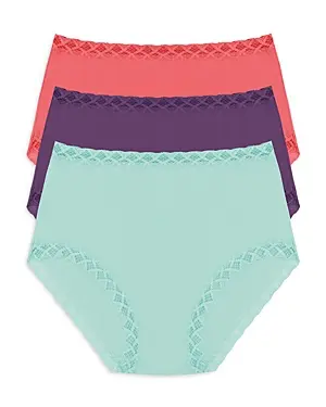 Natori Bliss Full Briefs, Set Of 3 Pink/blue Lavender/mint