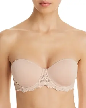Simone Perele Caresse Strapless Underwire Bra - Peau Rose