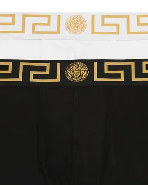 Versace Logo Trunks Pack Of 2 - Black/white