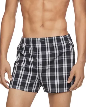 Calvin Klein Traditional Boxers, Pack Of 3 - Gray/black