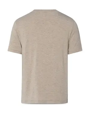 Hanro Lounge V-neck Tee - Hazelnut