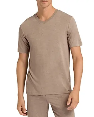 Hanro Lounge V-neck Tee Rockwood