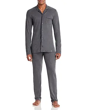 Hanro Night & Day Pajama Set Light Gray