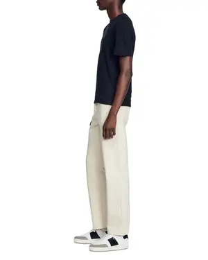 Sandro Clash Linen Tee - Black